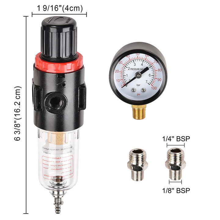 YES2599 air airbrush filter pressure regulator with gauge